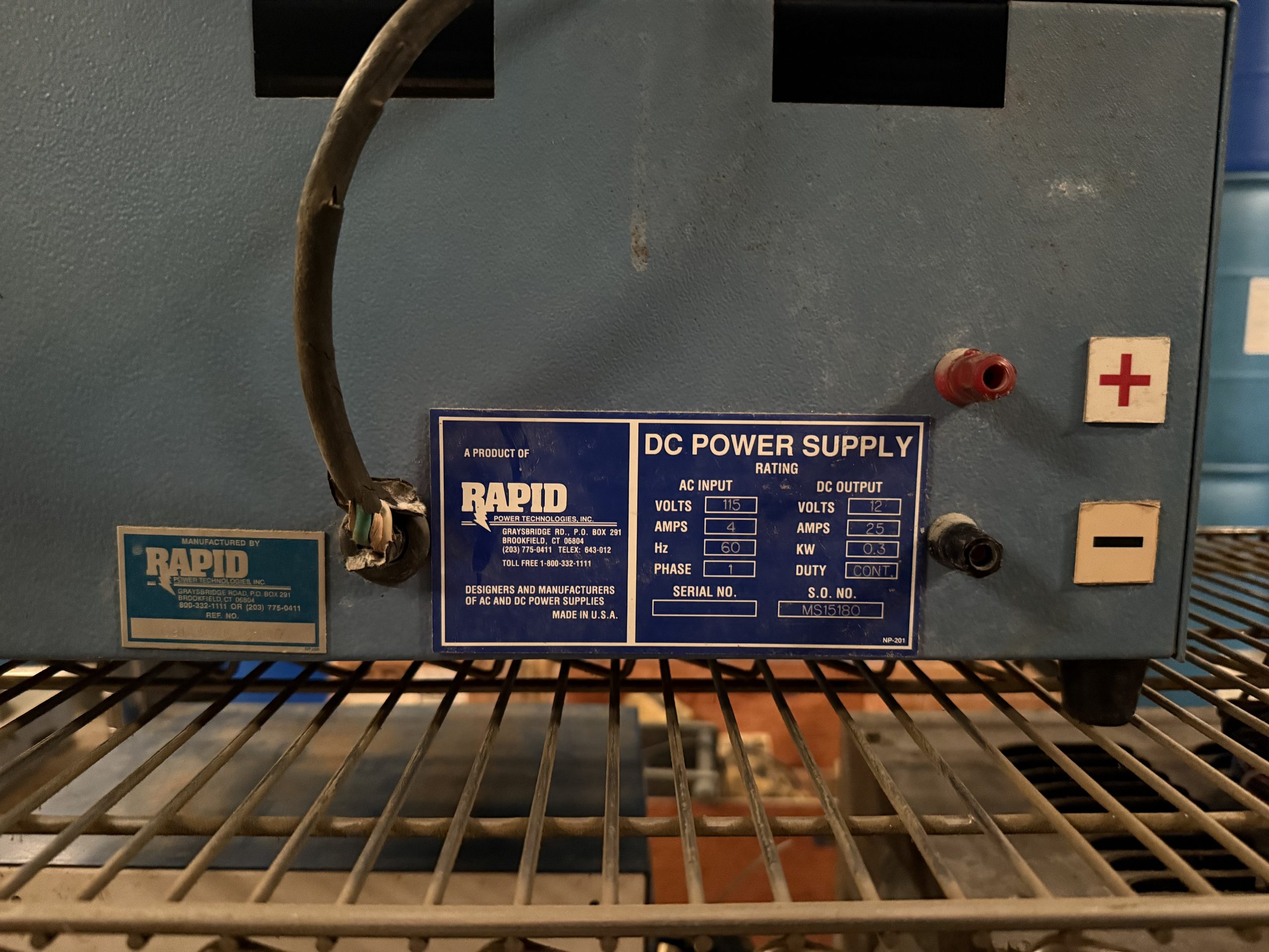 Rapid Power Technologies: 12v, 25amp, DC Power Supply – Biganodes